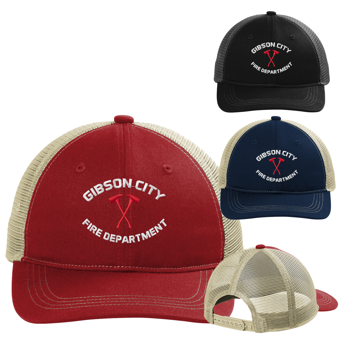 GCFD23 - Gibson City Fire Dept - Port Authority Mesh Snapback Trucker